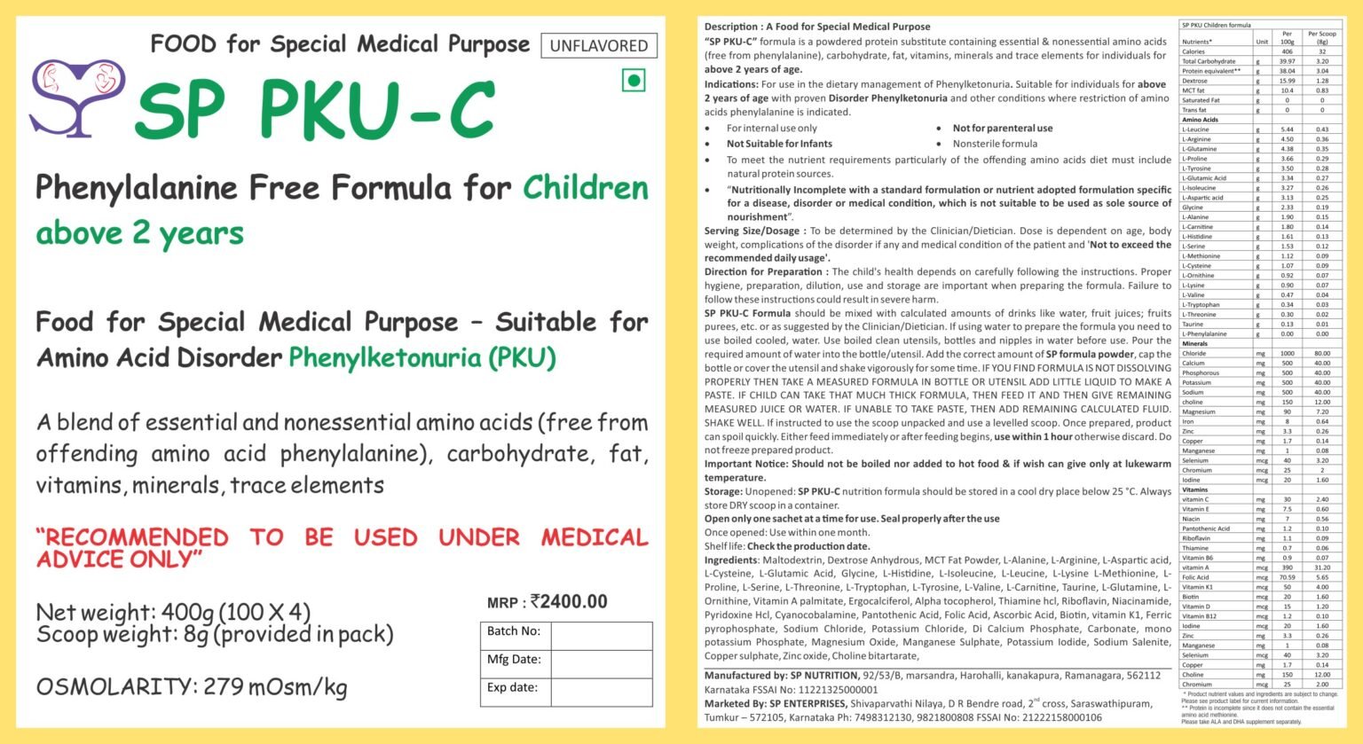 SP PKU C – spformulas.com