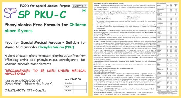 SP PKU C – spformulas.com